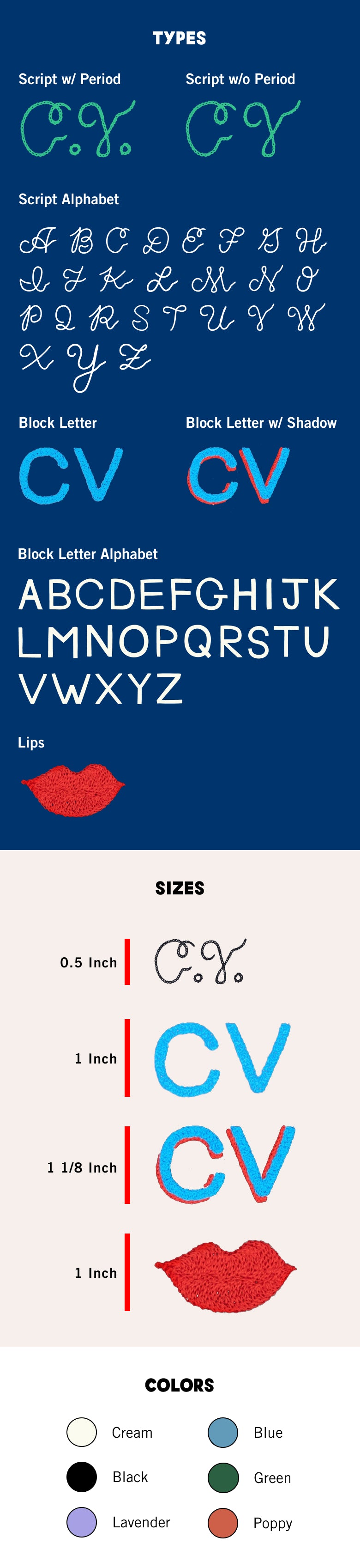 Clare V. Monogram Options