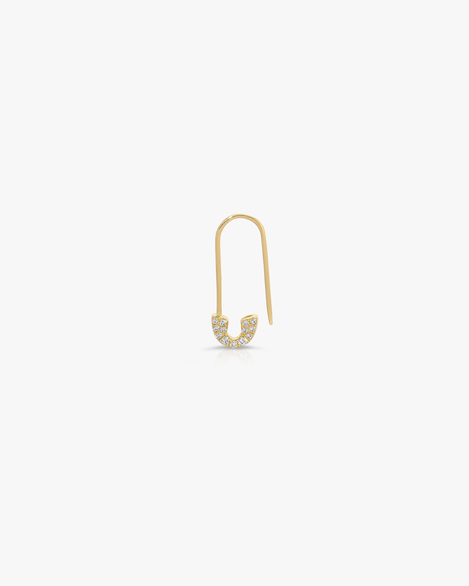Pavé Safety Pin Earring – Clare V.